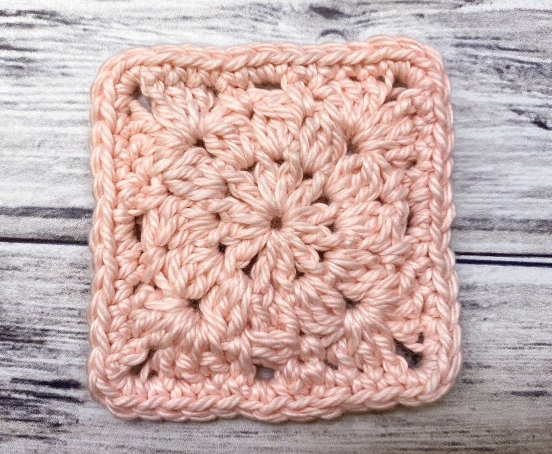 Small Crochet Square Motif Pattern, Granny Square Pattern, Crochet ...
