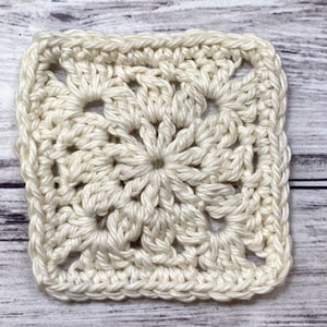 Small Crochet Square Motif Pattern, Granny Square Pattern, Crochet ...