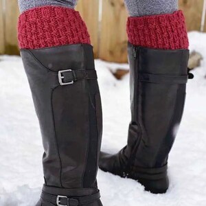 Knitting Pattern, Instant Download, Basketweave Knit Boot Cuff Pattern ...
