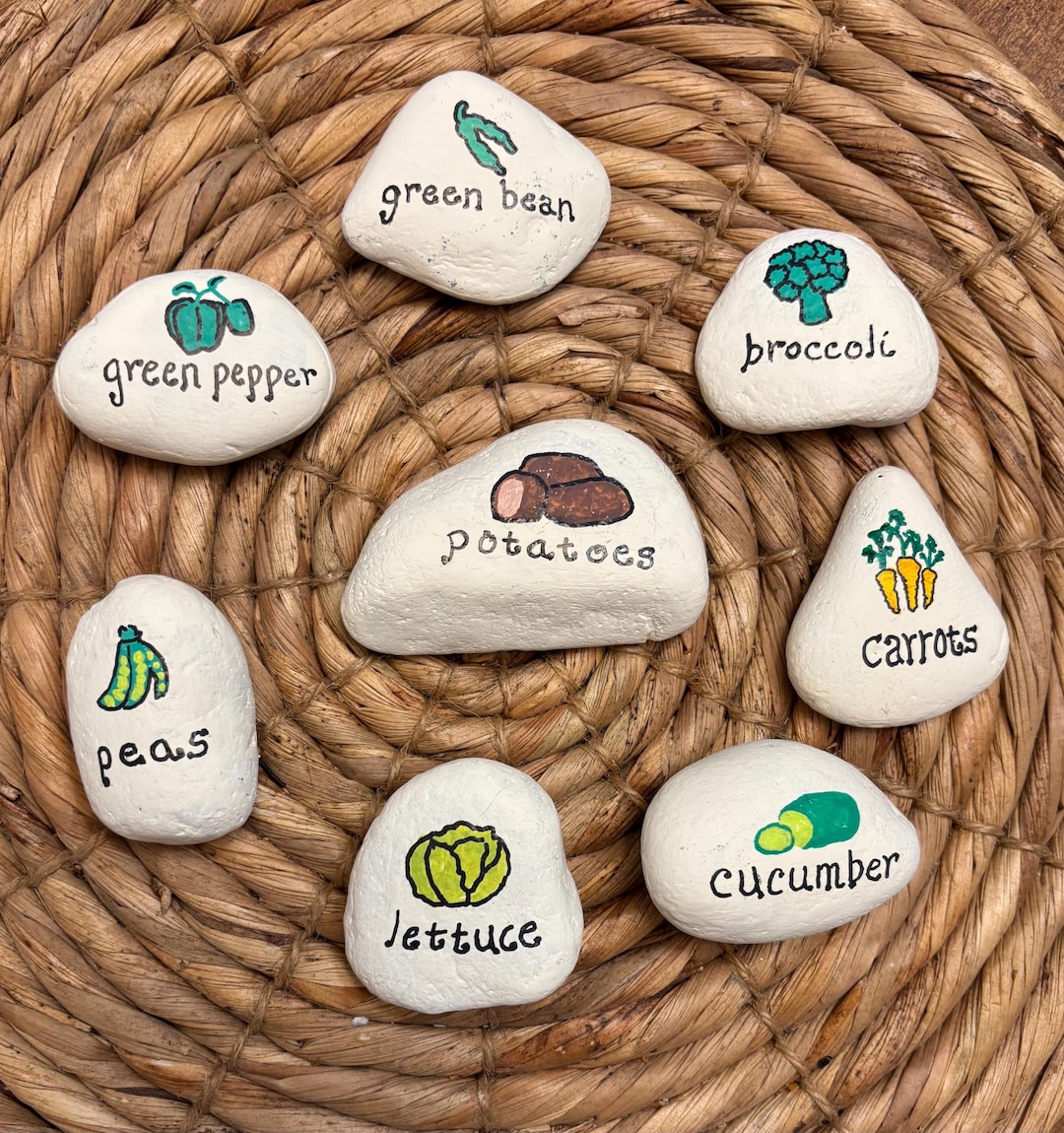 Garden Crop Marker Rocks - Etsy