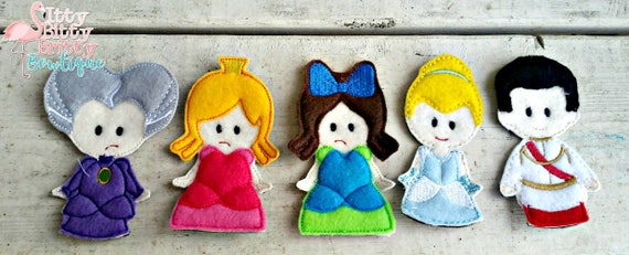 Cinderella Finger Puppets | Etsy