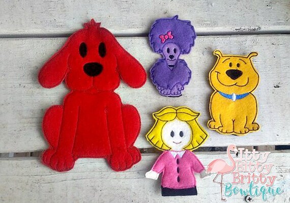 Clifford Inspired Finger Puppets | Etsy