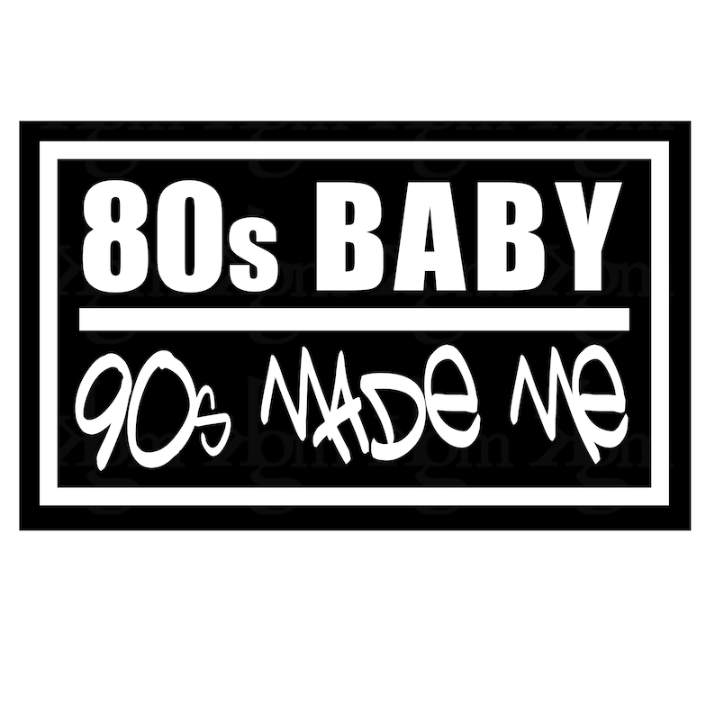 INSTANT DOWNLOAD - 80s Baby - Digital PNG File for Design, Cricut ...