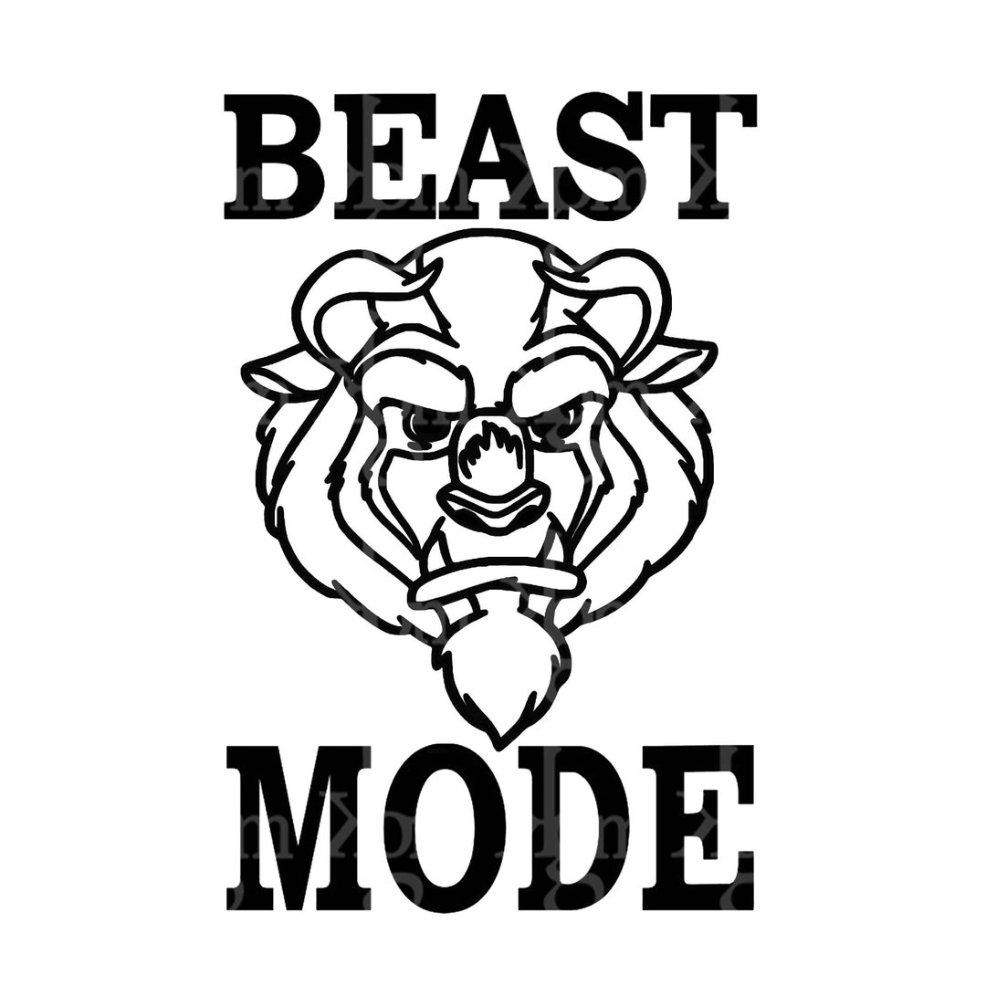 INSTANT DOWNLOAD - Beast Mode - Digital PNG File for Design, Cricut ...