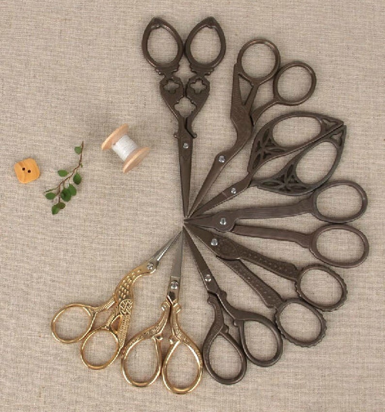 Vintage Theme Antique Design Scissors Victorian Style 6 Style Available ...