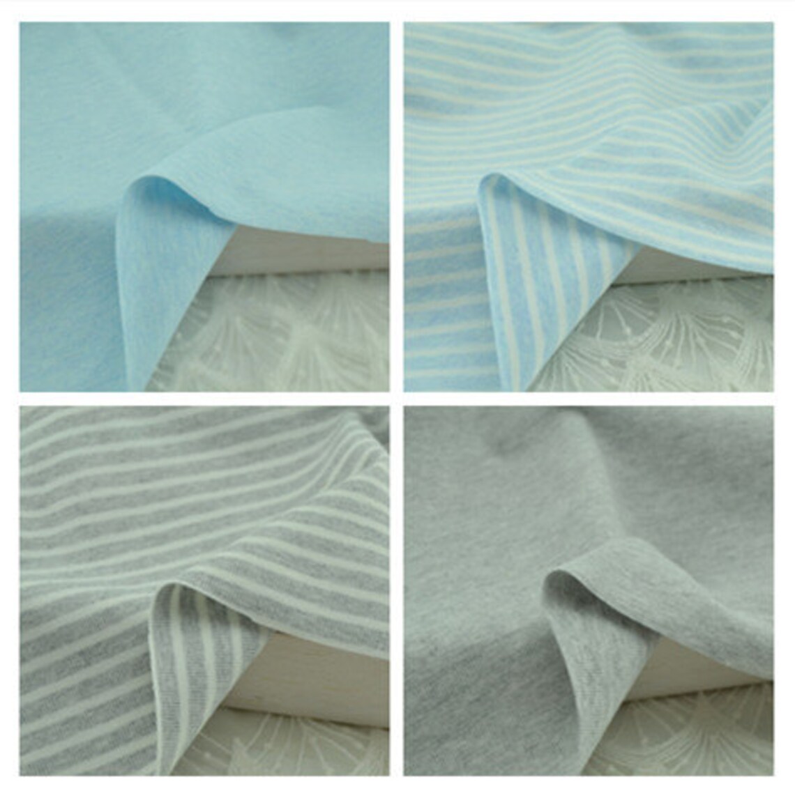 Cotton Elastic Grinding Wool Knitted Fabricstripe Fabric - Etsy