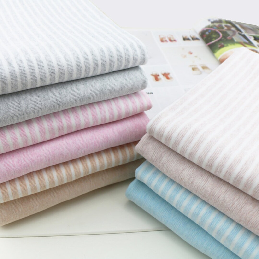 Cotton Elastic Grinding Wool Knitted Fabric,stripe Fabric , Cotton ...