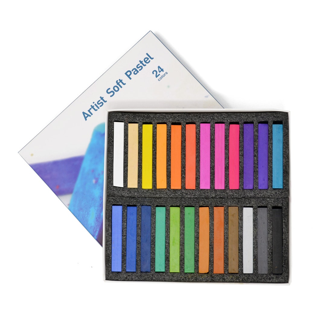 Artists Soft Pastel Sticks Set of 24 Colours - Etsy