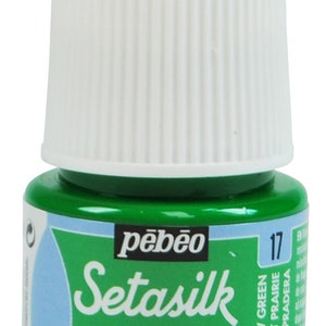 Pebeo Setasilk Silk Fabric Paint 45ml Colours & 20ml Gutta Resist Tubes ...