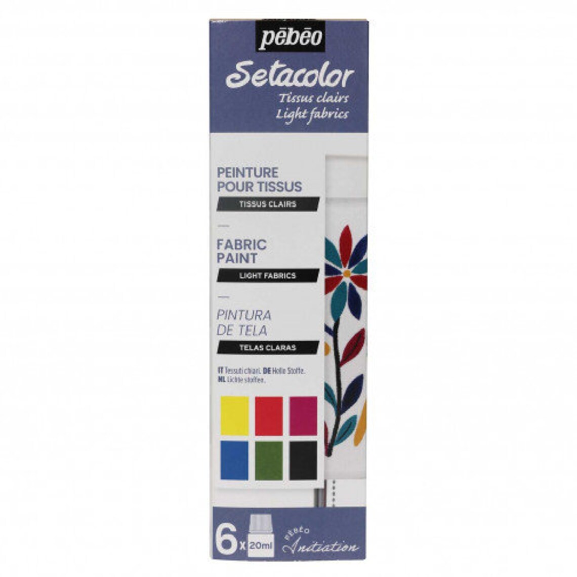 Pebeo Setacolor Light Fabric Paint Initiation Set 6 X 20ml - Etsy UK