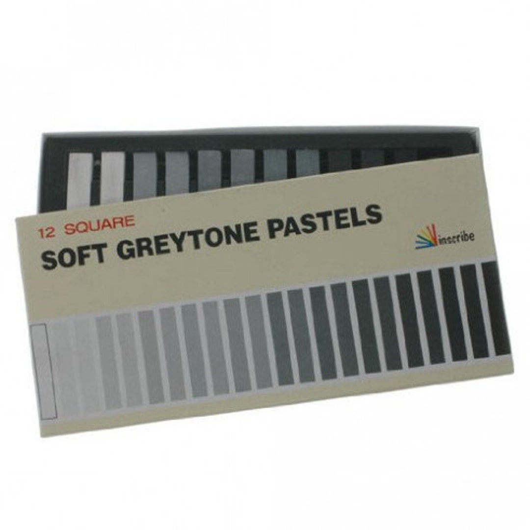 Inscribe Artists Soft Drawing Pastels in Grey Tones, 12pc - Etsy