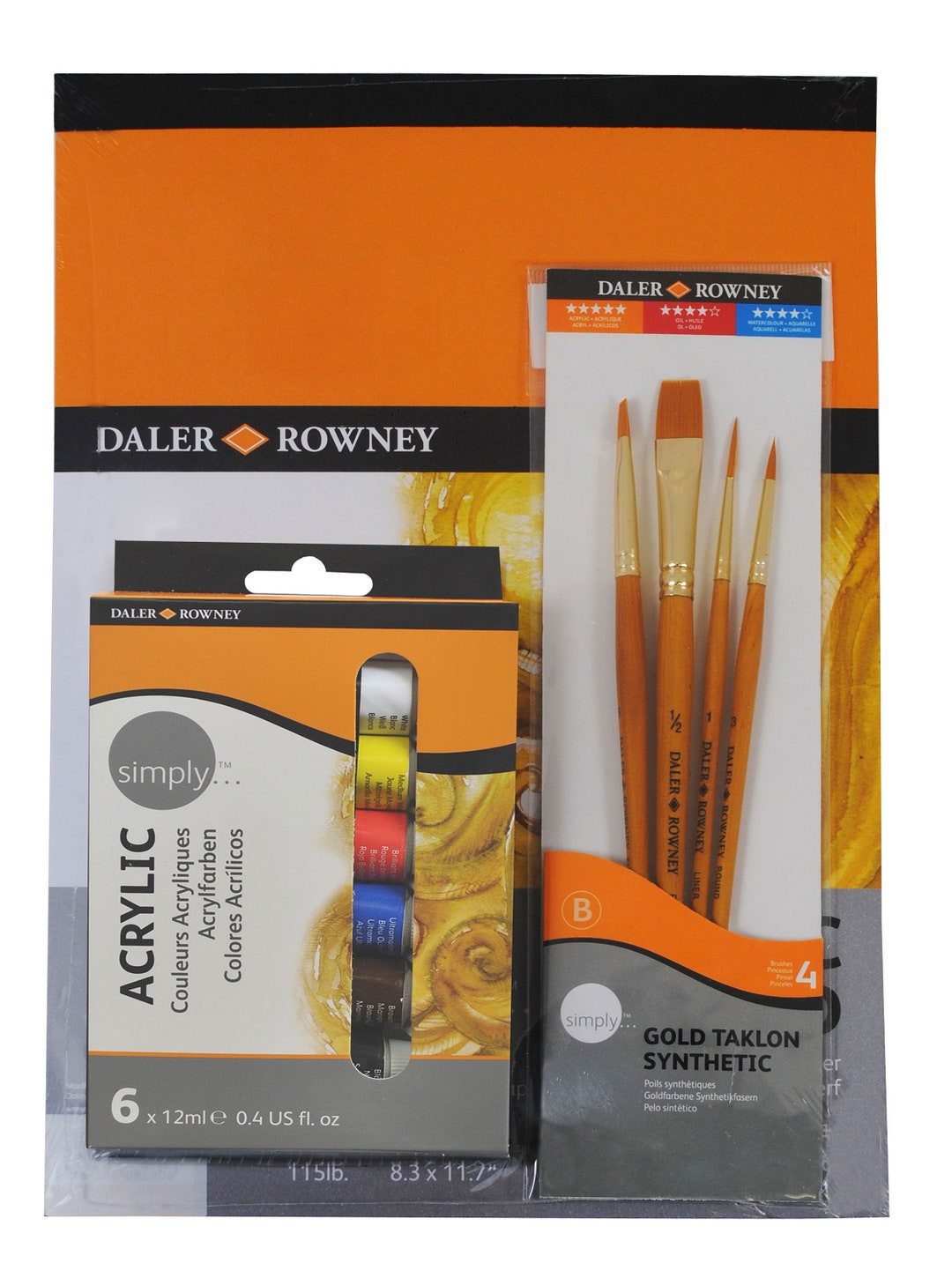 Daler Rowney Simply Acrylic A4 Art Set - Etsy
