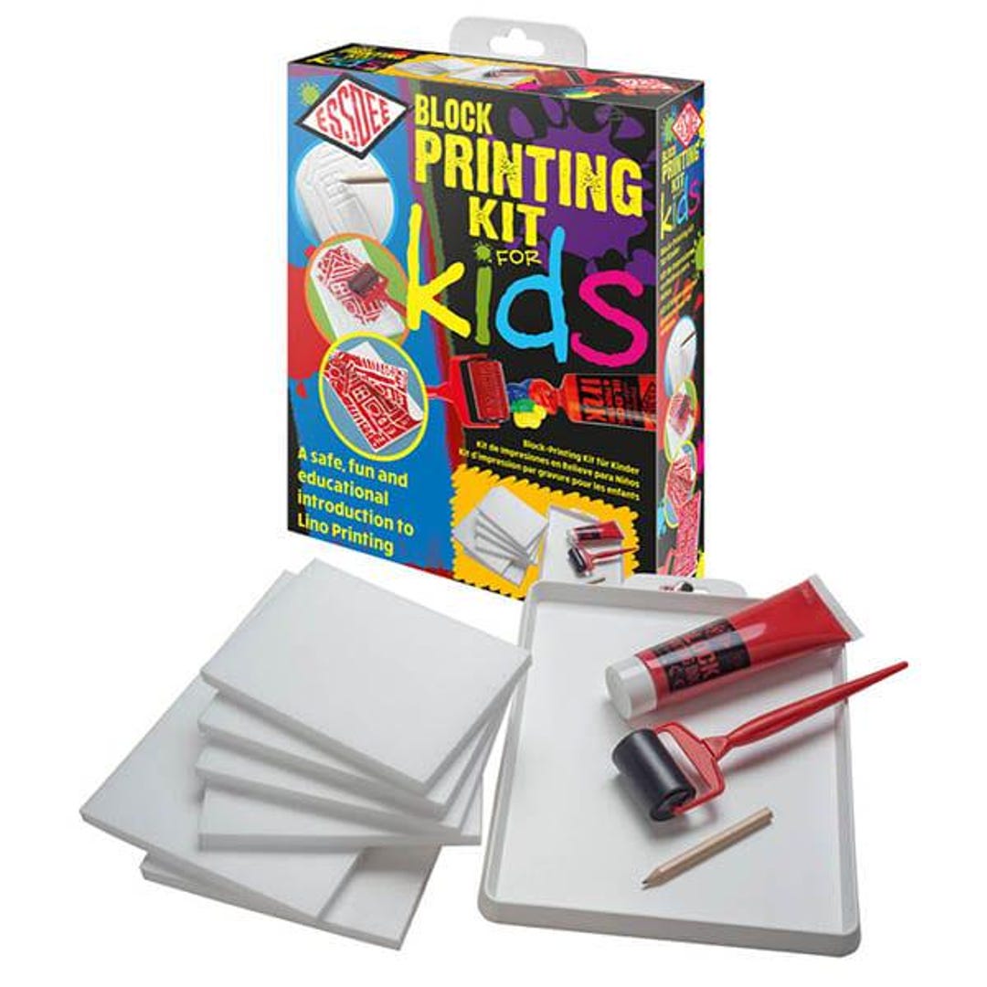 Essdee Block Printing Kit for Kids - Etsy