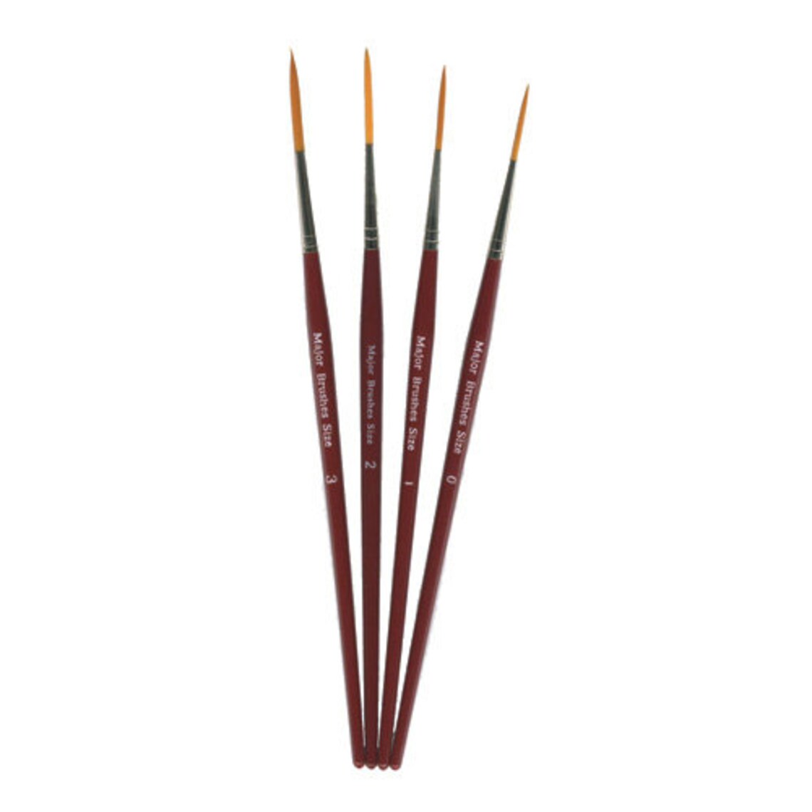 Major Brushes Rigger Paint Brush Set of 4 Sizes - Etsy