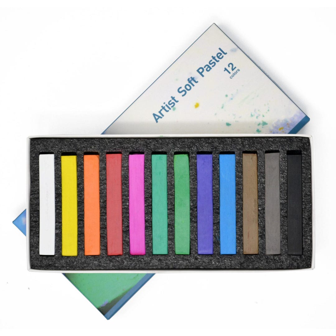 Artists Soft Pastel Sticks Set of 12 Colours - Etsy