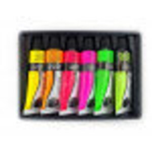 Daler Rowney Simply Neon & Glow Acrylic Paint Set 6 X 12ml - Etsy