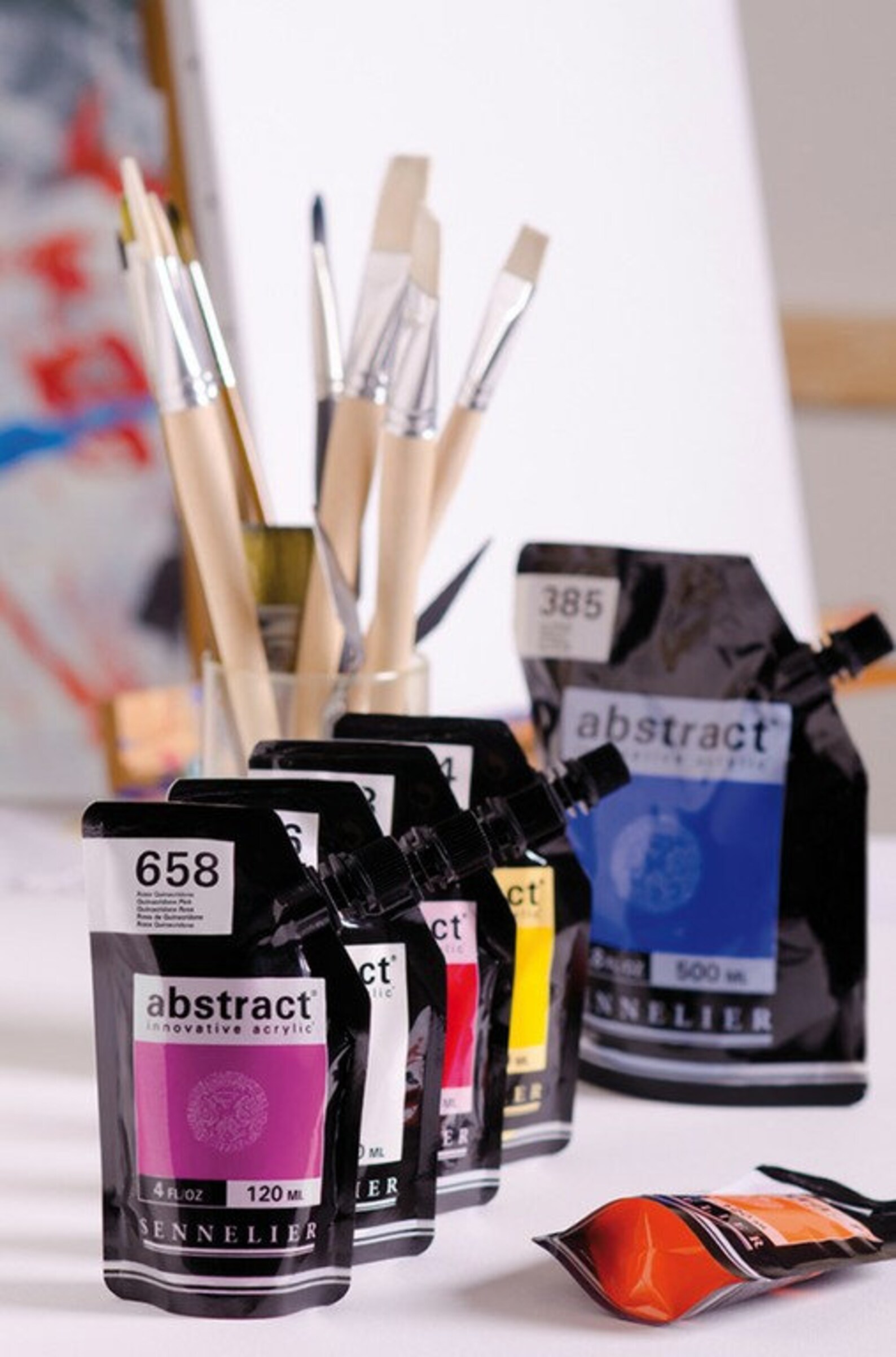 Sennelier Abstract Acrylic Paint Pouches 120ml / 4 Fl. Oz - Etsy Canada
