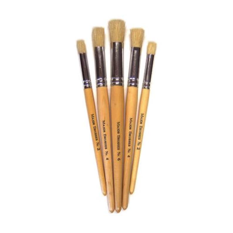 Major Brushes Stencil Painting Brushes Pack of 5 - Etsy