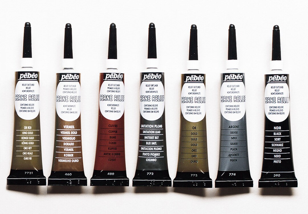 Pebeo Cerne Relief 3D Outliner Paint 37ml - Etsy