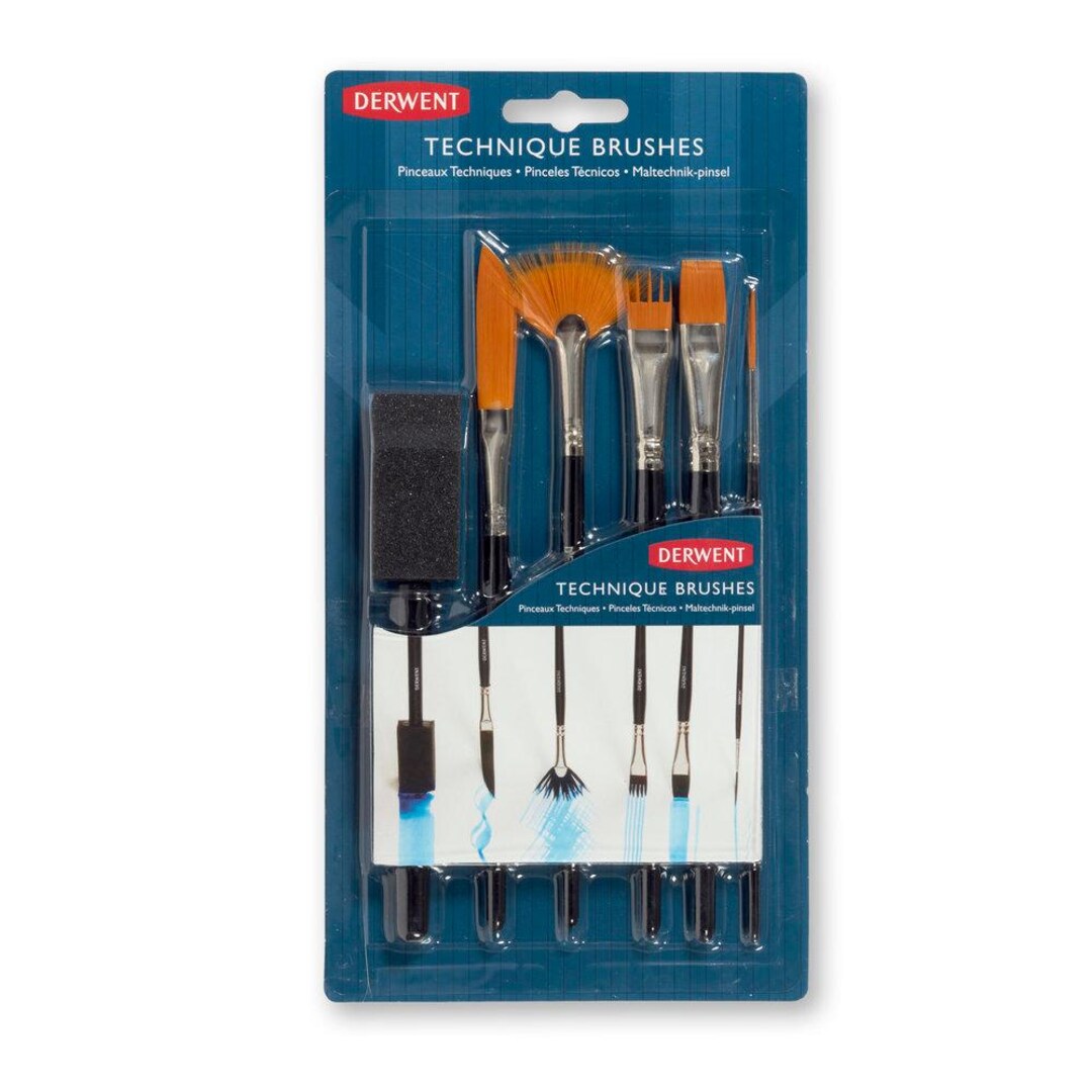 Derwent Technique Brushes Set - Etsy