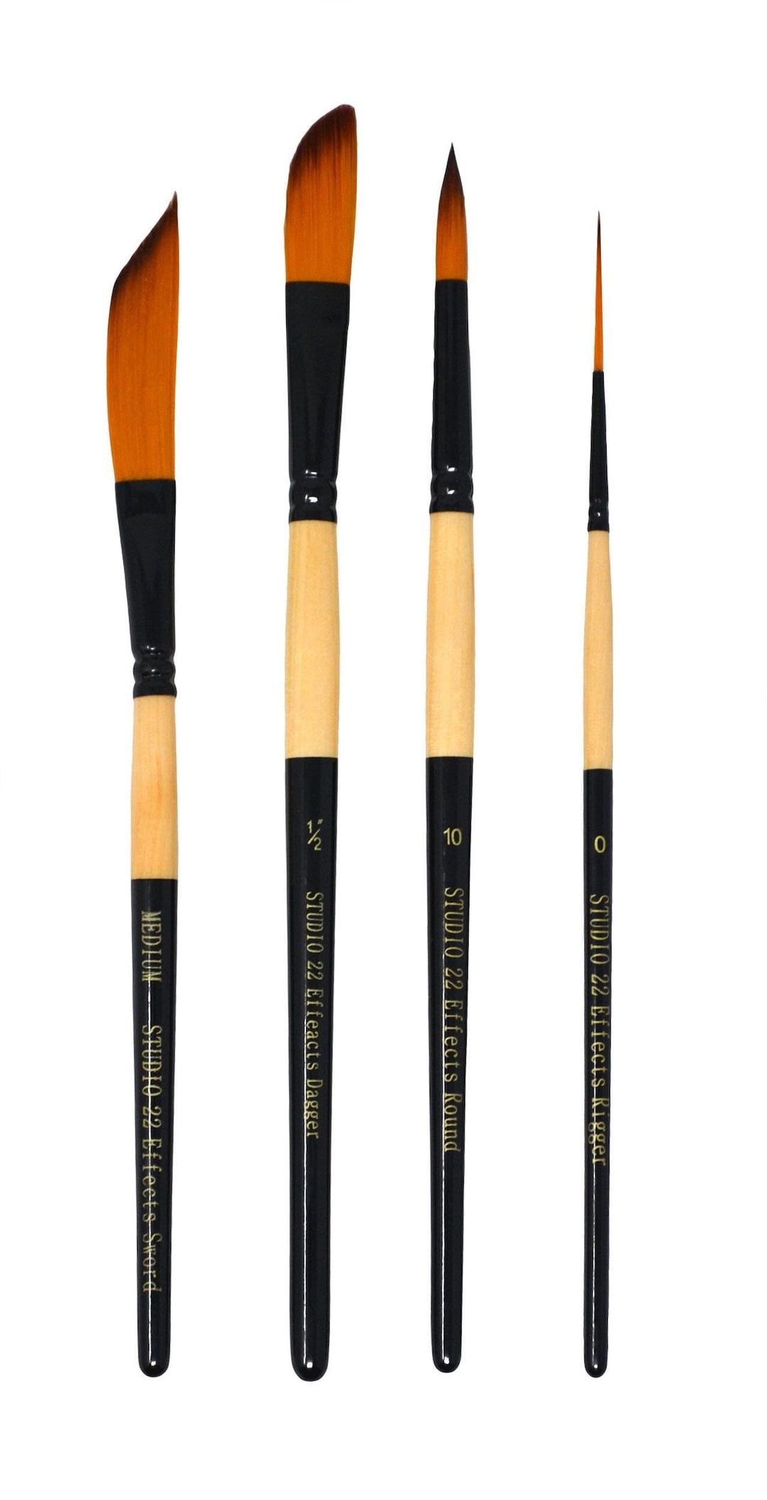 STUDIO 22 Synthetic Watercolour Sword & Dagger Floral Painters Brush ...