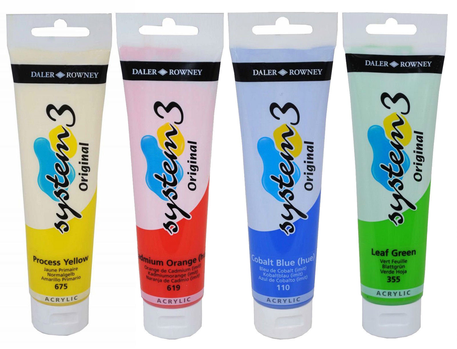 Daler Rowney System 3 Original Acrylic Paint 150ml Tubes - Etsy UK
