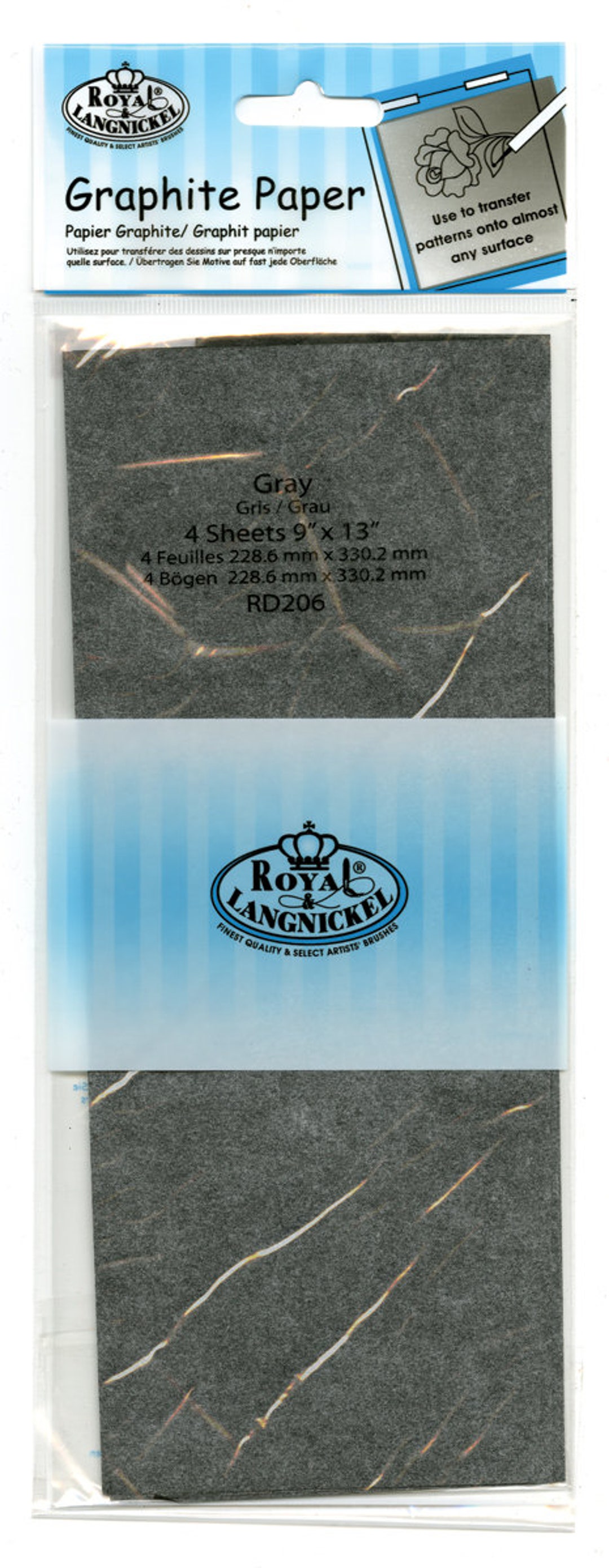 Royal & Langnickel Grey Graphite Carbon Paper 9" X 13", Pack of 4 ...
