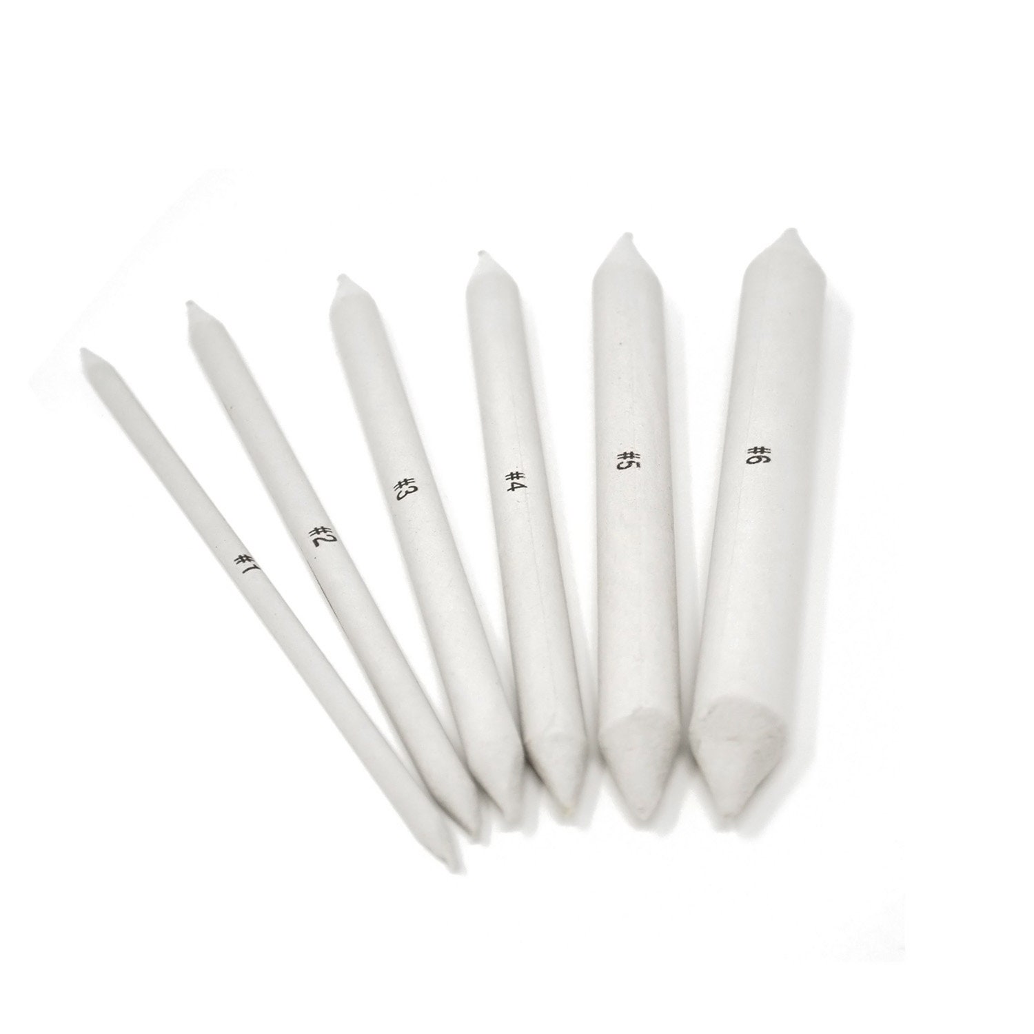 Paper Stump Tortillion Pastel Blending Pack of 6 - Etsy UK