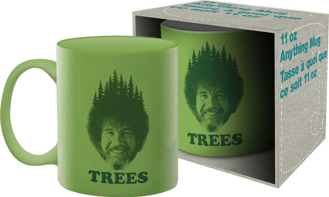 Bob Ross Officially Licensed Ceramic Mugs 11oz (tree Hair) - Etsy