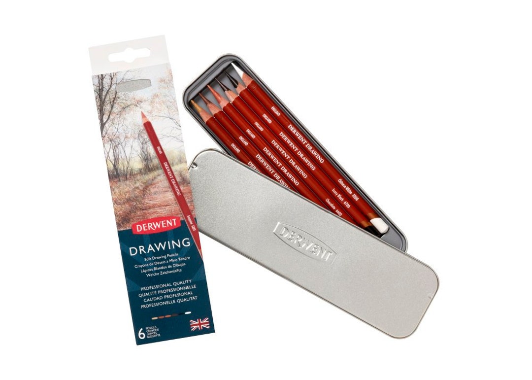 Derwent Professional Quality Drawing Pencils 6 Tin Set - Etsy