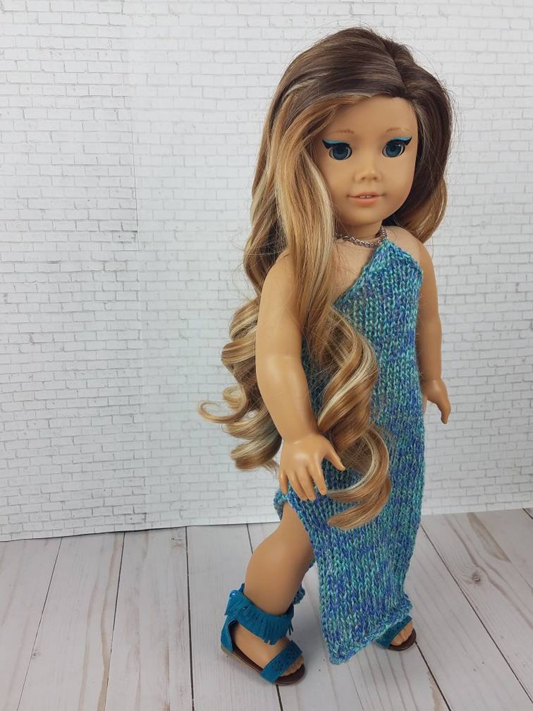 18 Inch Doll Dress Doll Maxi Dress Doll Summer Outfit 18 Inch Doll