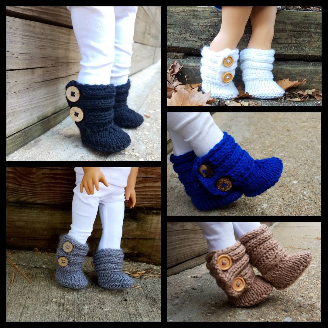 Doll Shoes Pattern, Pattern for 18 Inch, 18 Inch Doll Boots, Doll Shoes ...
