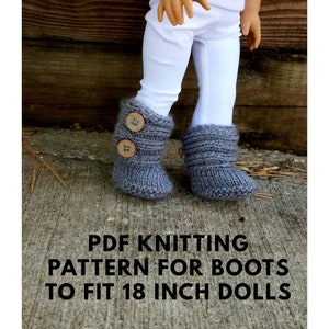 Doll Shoes Pattern, Pattern for 18 Inch, 18 Inch Doll Boots, Doll Shoes ...