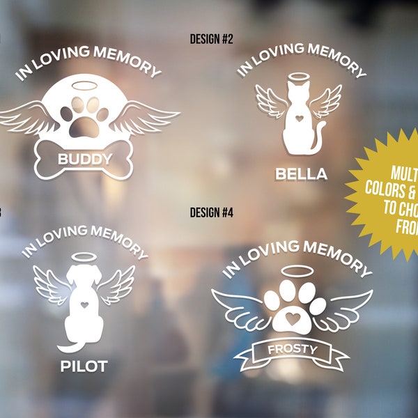 Personalized Memorial Window Decal - Etsy