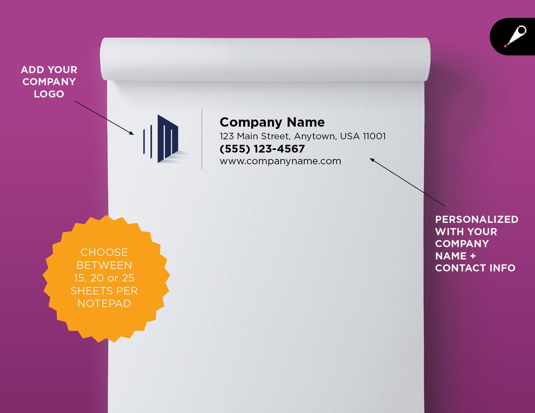 Qty 15, 30, or 50 - Low Minimum BULK Notepads - Custom Real Estate ...