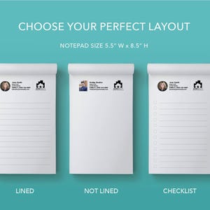 Qty 15, 30, or 50 - Low Minimum BULK Notepads - Custom Real Estate ...