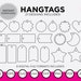21 Product & Clothing Hang Tags SVG Files | Bundle Layered SVG, Cricut ...