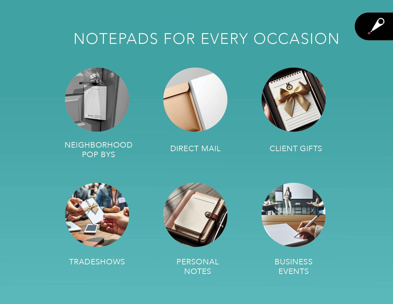 Qty 15, 30, or 50 - Low Minimum BULK Notepads - Custom Real Estate ...