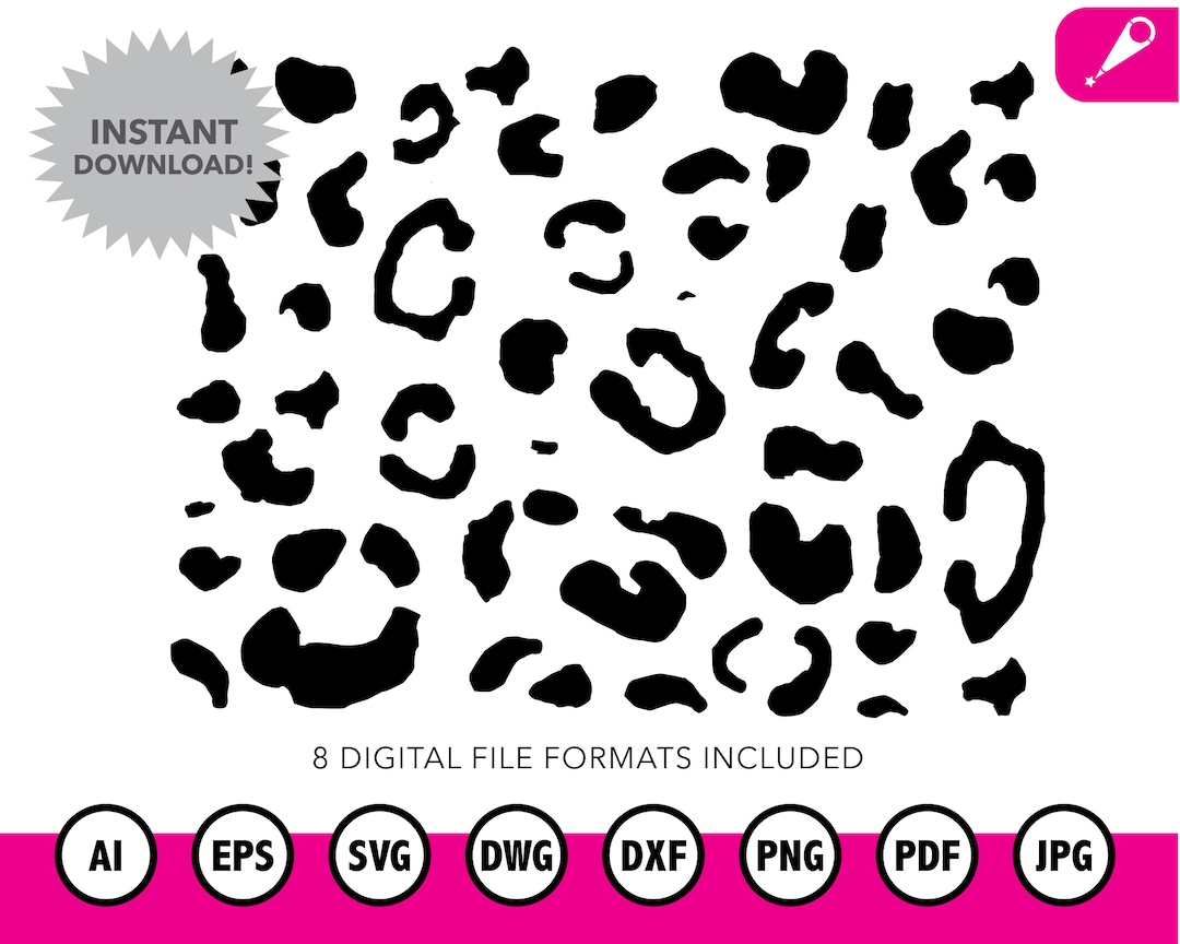 Cheetah Print SVG Files | Bundle Layered SVG, Cricut, Cut Files ...