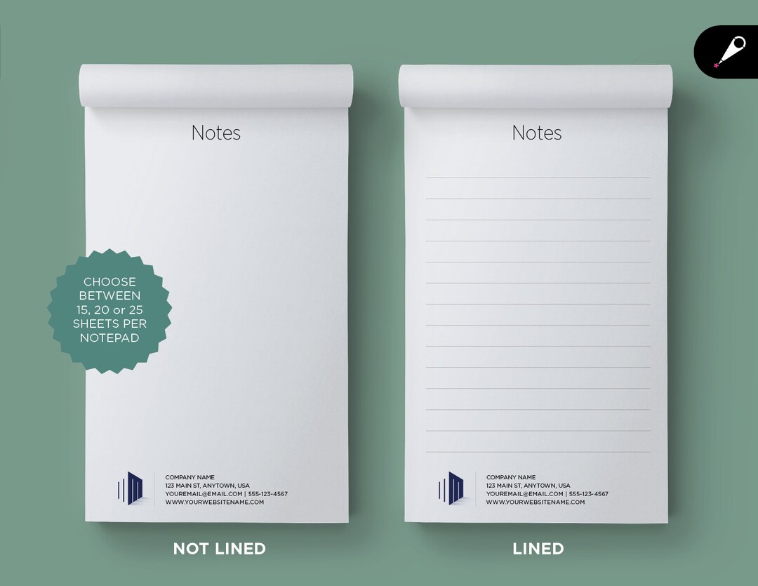 Qty 15, 30, or 50 - Low Minimum BULK Notepads - Custom Real Estate ...