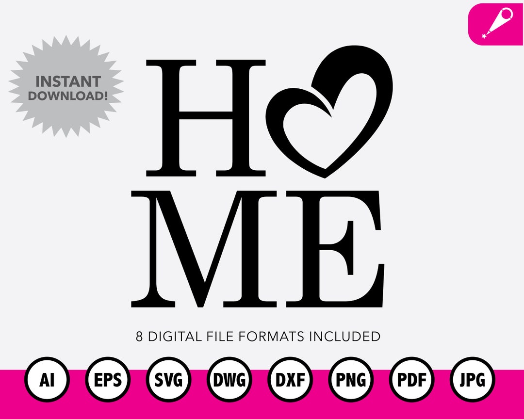 Home With Heart SVG Files | Bundle Layered SVG, Cricut, Cut Files ...