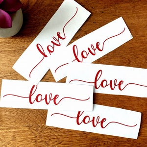 Love Elegant Script SVG Files Bundle Layered SVG, Cricut, Cut Files ...