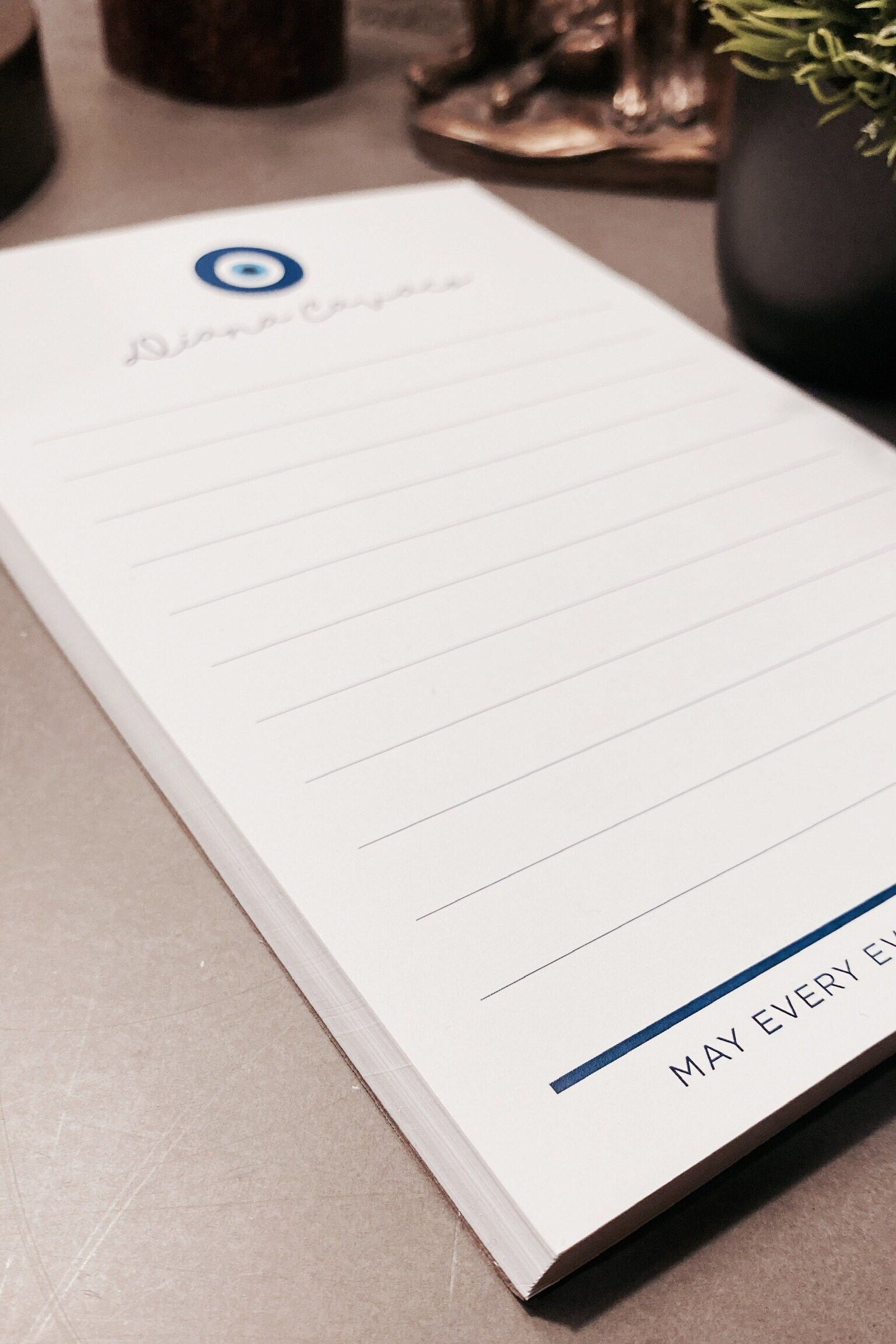 Evil Eye Personalized Notepad | Spirituality Lovers Gift | Custom ...