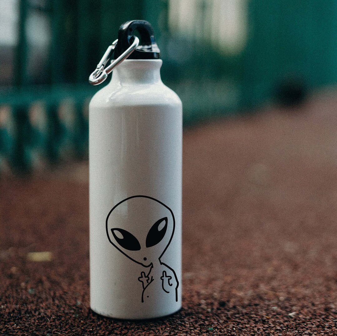 Naughty Alien Middle Finger Funny Decal Sticker Premium - Etsy