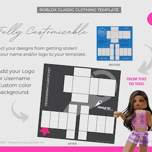 Custom Roblox Classic Clothing Template | Customize Your Own Colors ...