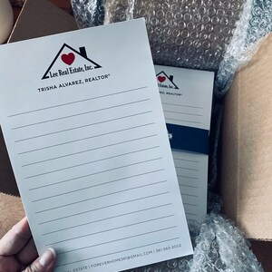 30, 50 or 100 Notepad Packs - 20 Sheets | Personalized Real Estate ...