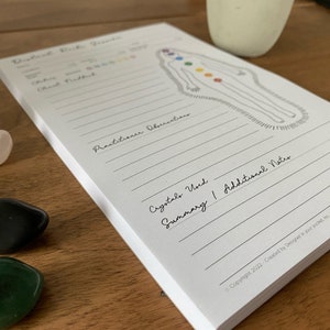 Distant Reiki Session Notepad for Practitioners | Handmade in the USA ...