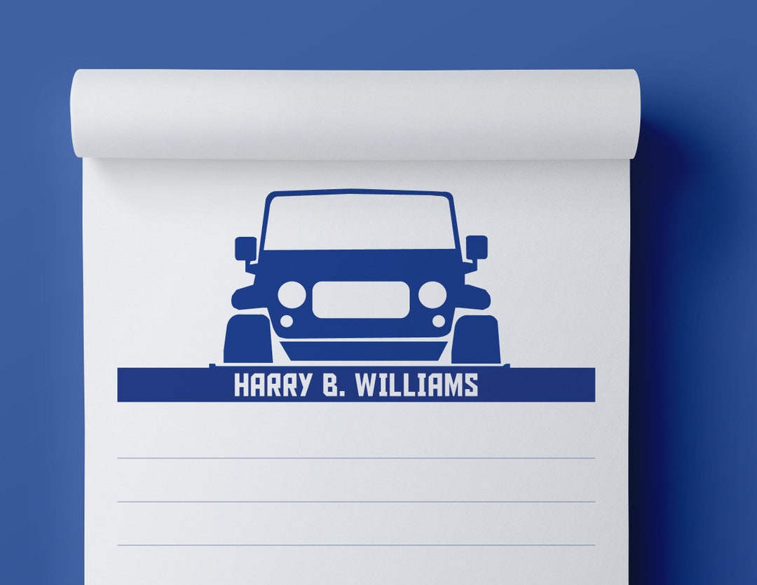 Personalized Offroader Notepad | Gift for 4x4 Owners | Custom Writing ...