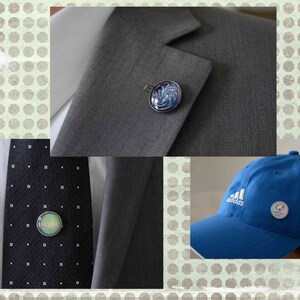 Old Camera Lens Image Tie Pin, Lapel Pin, Cap Pin 20mm, Photographers ...