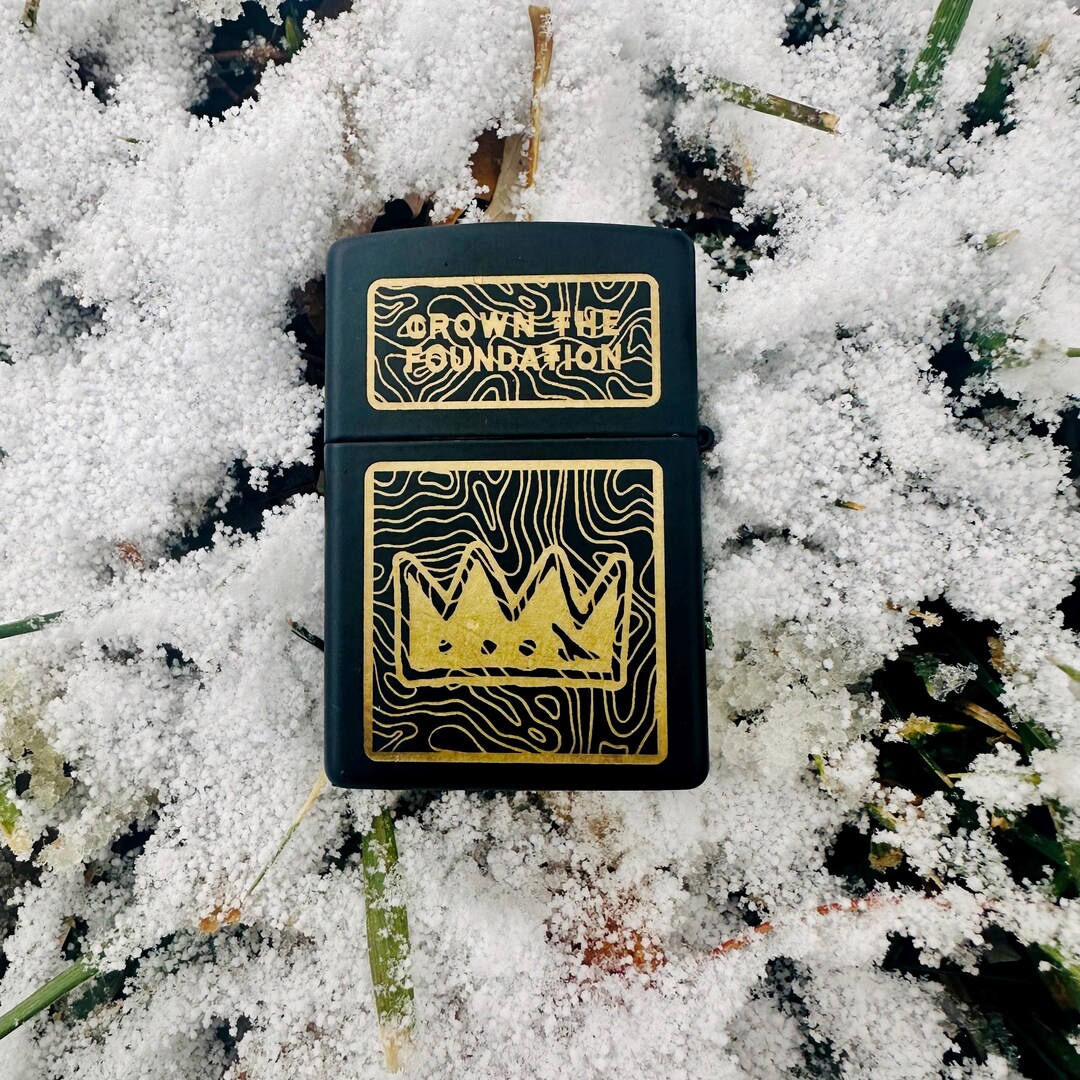 Charlesthefirst X Crown the Foundation Laser-engraved Zippo Lighter ...